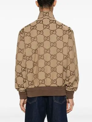 Gucci Jumbo Gg Canvas Jacket - Neutrals