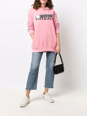 HIDE&JACK Logo-print Pullover Hoodie - Pink