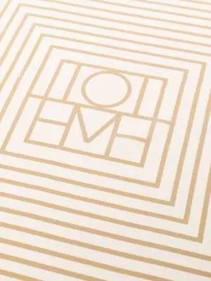 TOTEME Striped Logo-print Scarf