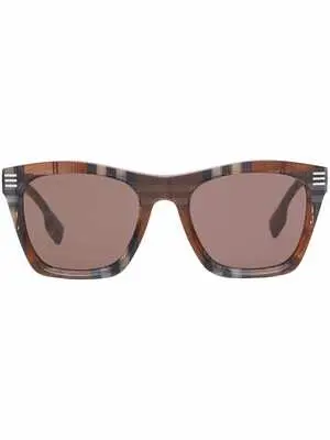 Burberry Check-print Frame Sunglasses