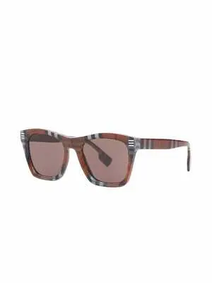 Burberry Check-print Frame Sunglasses