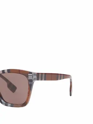 Burberry Check-print Frame Sunglasses