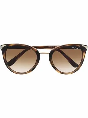 VOGUE EYEWEAR Cat Eye Tortoiseshell Sunglasses - Brown