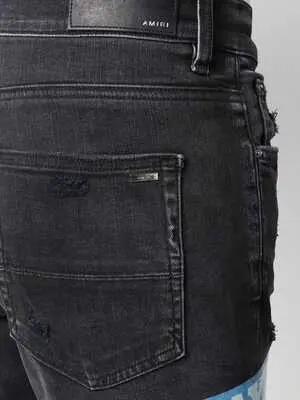 Amiri X Playboy Magazine Print Super-skinny Jeans - Black