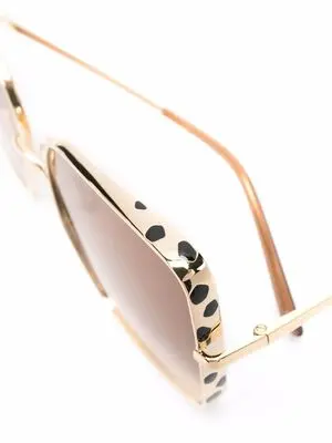 Cartier Panther-pattern Oversized Sunglasses