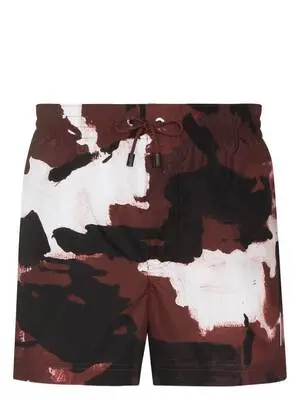 Dolce & Gabbana Camouflage-print Swimming Shorts - Neutrals