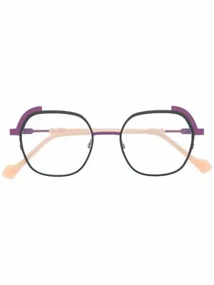 FACE À FACE Layered-frame Eyeglasses - Purple