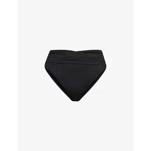 Seafolly Collective Wrap-detail High-rise Bikini Bottom - Black