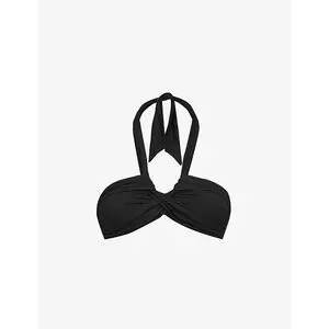 Seafolly Collective Twist-detail Halterneck Bikini Top - Black
