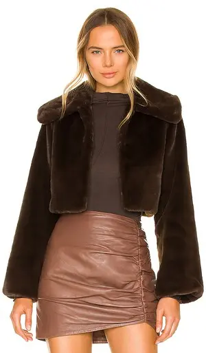 Camila Coelho Faux Fur Outerwear For Women
