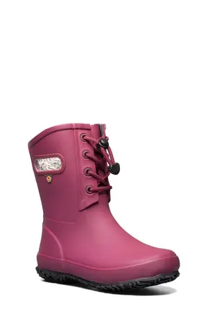 Bogs Amanda Plush Lace Ii Boot - Berry