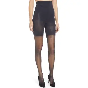 Spanx Spanxshape™ High-waisted Mid-thigh Sheers - Black