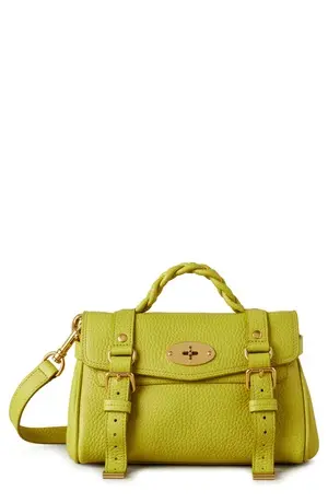 Mulberry Mini Alexa Leather Satchel In Meadow Green At Nordstrom Meadow Green