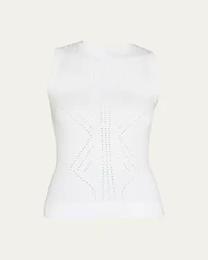 Blanc Noir Full Length Infinity Top - White