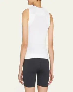 Blanc Noir Full Length Infinity Top - White