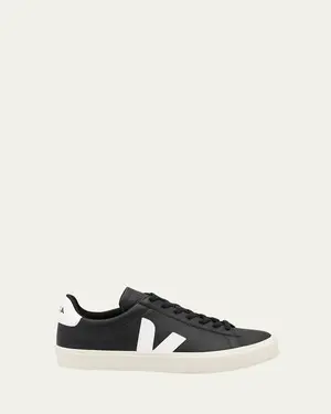 VEJA Campo Easy Two-tone Leather Sneakers - Black/white