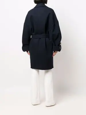 Balmain Belted Wool Coat