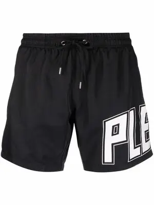 Philipp Plein Logo-print Swim Shorts - Black