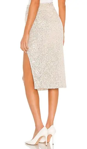 LOVERS AND FRIENDS Colmar Metallic Midi Skirt