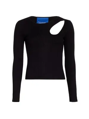 SIMONMILLER Space Cutout Top - Black