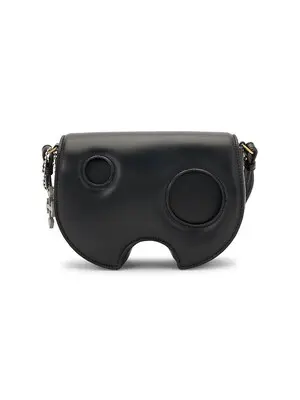 Off-White Burrow Leather Saddle Bag Black