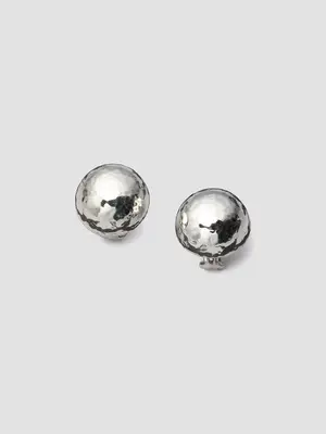 Ippolita Glamazon Sterling Half Ball Button Earrings - Silver