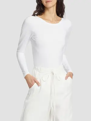 Spanx Long Sleeve Scoop Bodysuit