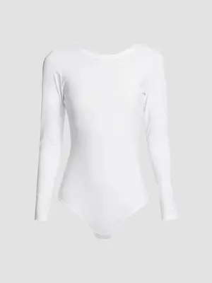 Spanx Long Sleeve Scoop Bodysuit - Classic Black