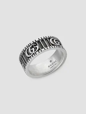 Gucci Gg Marmont Sterling Ring - Silver