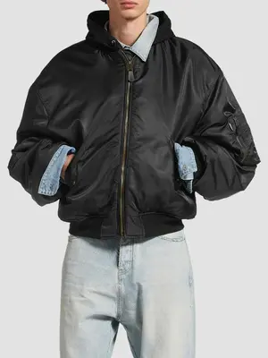 Balenciaga Hooded Bomber Jacket