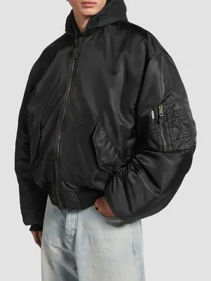 Balenciaga Hooded Bomber Jacket