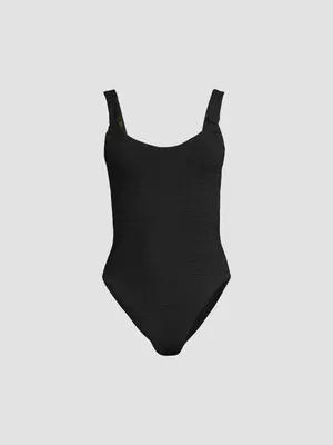 Hunza G Domino One-piece Swimsuit - Black