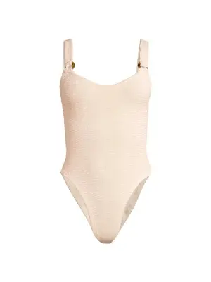 Hunza G Domino One-piece Swimsuit - Blush