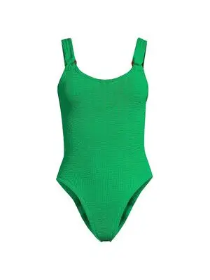 Hunza G Domino One-piece Swimsuit Emerald