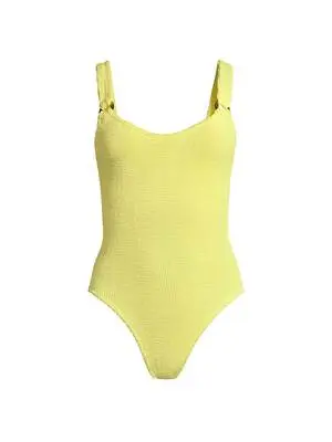 Hunza G Domino One-piece Swimsuit Lemon