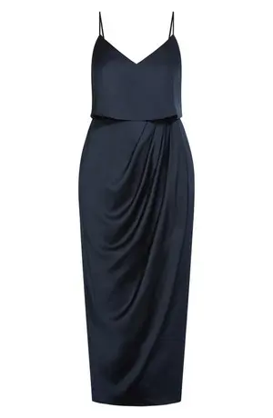 City Chic Frill Midi Dress