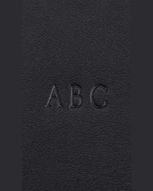 ROYCE NEW YORK Monogrammed Leather Camera Bag - Black