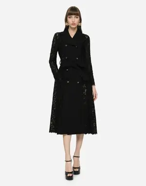Dolce & Gabbana Cordonetto Lace And Crepe Coat