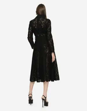 Dolce & Gabbana Cordonetto Lace And Crepe Coat