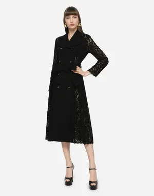 Dolce & Gabbana Cordonetto Lace And Crepe Coat