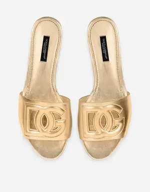 Dolce & Gabbana Nappa Mordore Sliders With Dg Logo