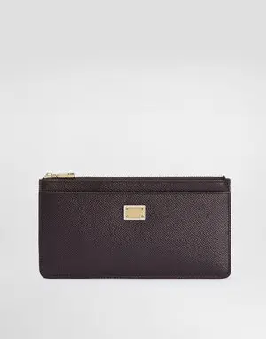Dolce & Gabbana Large Card Holder With Tag Purple