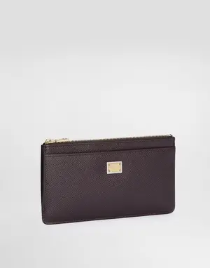 Dolce & Gabbana Large Card Holder With Tag - Purple