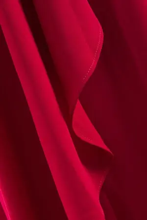 Halston Strapless Draped Crepe Wide-leg Jumpsuit