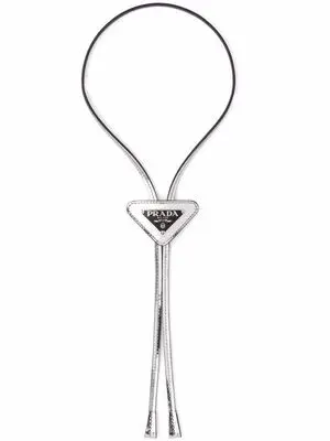 Prada Brushed Leather Bolo Tie