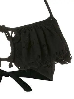AMIR SLAMA Ruffled Two-piece Bikini Set