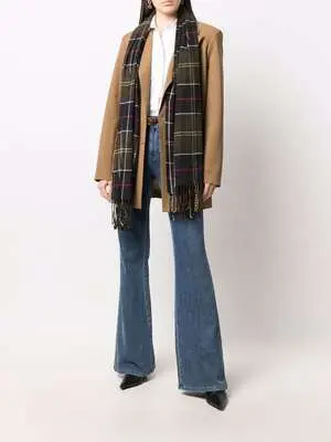 Barbour Tartan Scarf And Hat Set - Blue