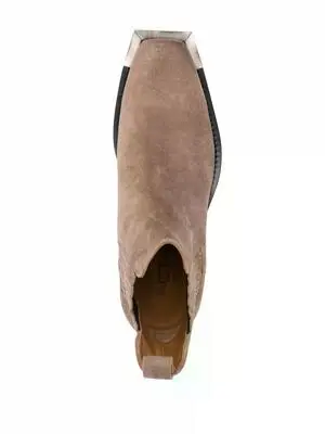 BUTTERO® Square-toe Ankle Boots - Neutrals