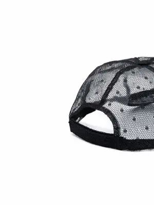 Red Valentino Point D'esprit Mesh Baseball Cap