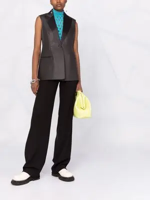 FERRAGAMO Tailored Leather Blazer